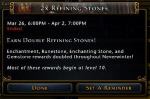 Refinement Guide for Neverwinter - Fast Refinement Point Farming